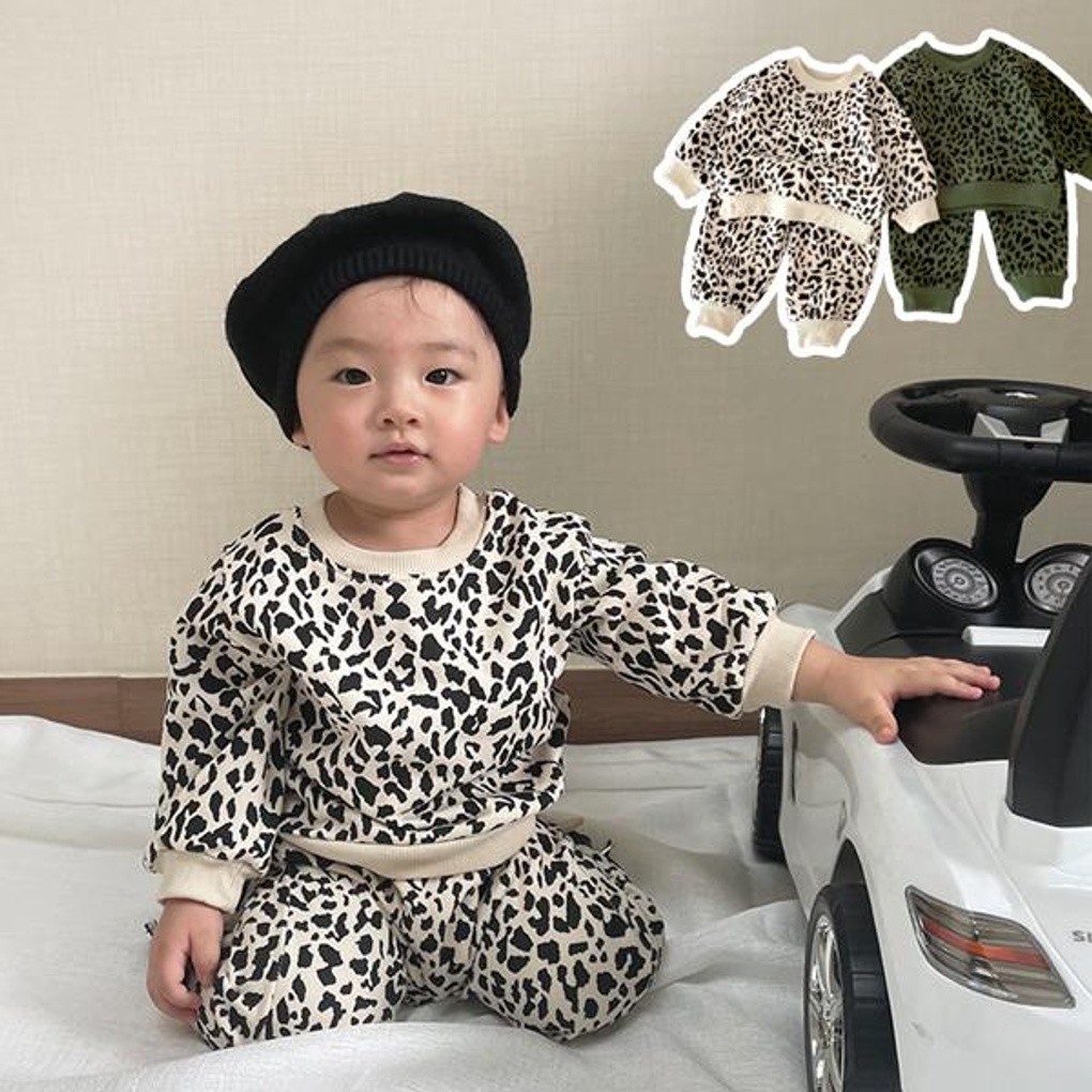 잇츠 레오파드 아동 긴팔 상하복세트 205188- KIDIKIDI