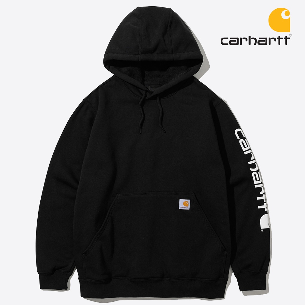 칼하트 US핏 팔로고 K288 시그니처 로고 후드티(블랙)- 이랜드몰
