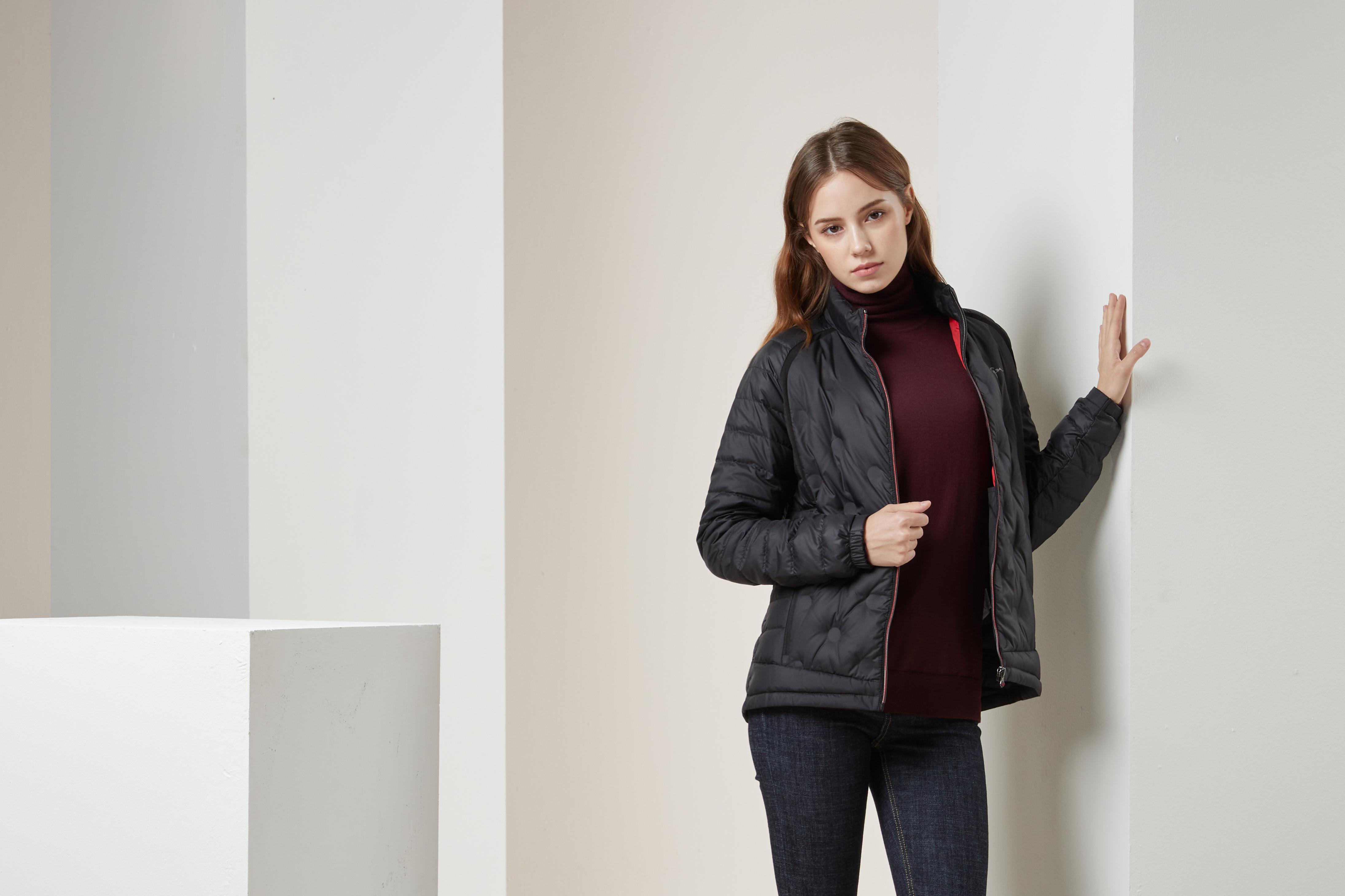 그렉노먼 20FW 여성 튜브스윙 경랑다운점퍼 (블랙)_HWG19-DW401- 이랜드몰