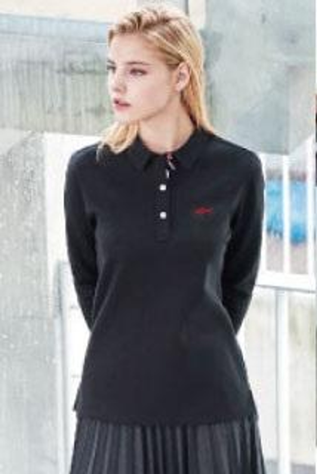 그렉노먼 여성 기모 카라티 (블랙)_HWG19-TS451- 이랜드몰