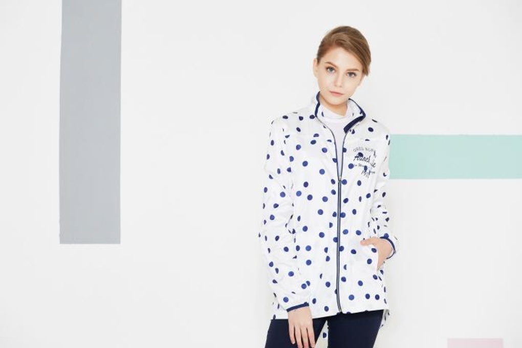 [그렉노먼] 여성 도트 프린트 자켓 (화이트)_HWG17-JP101- 이랜드몰