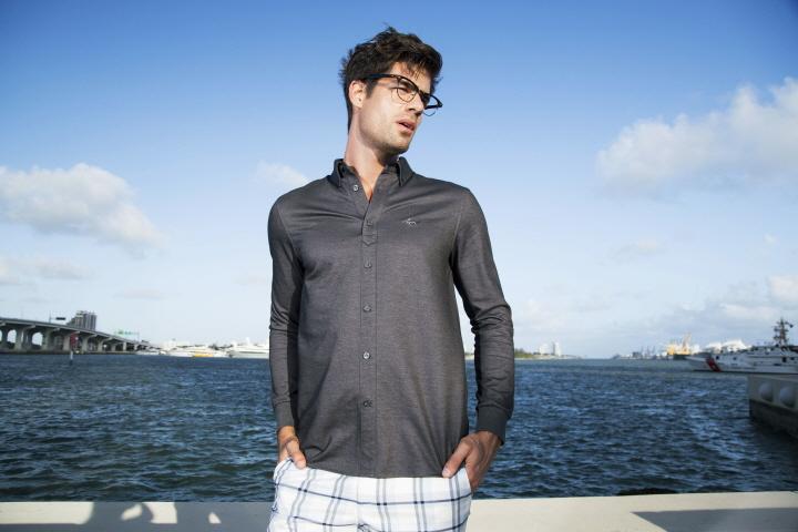 [그렉노먼] 남성 긴팔 셔츠 (그레이)_HMG18-TS101- 이랜드몰