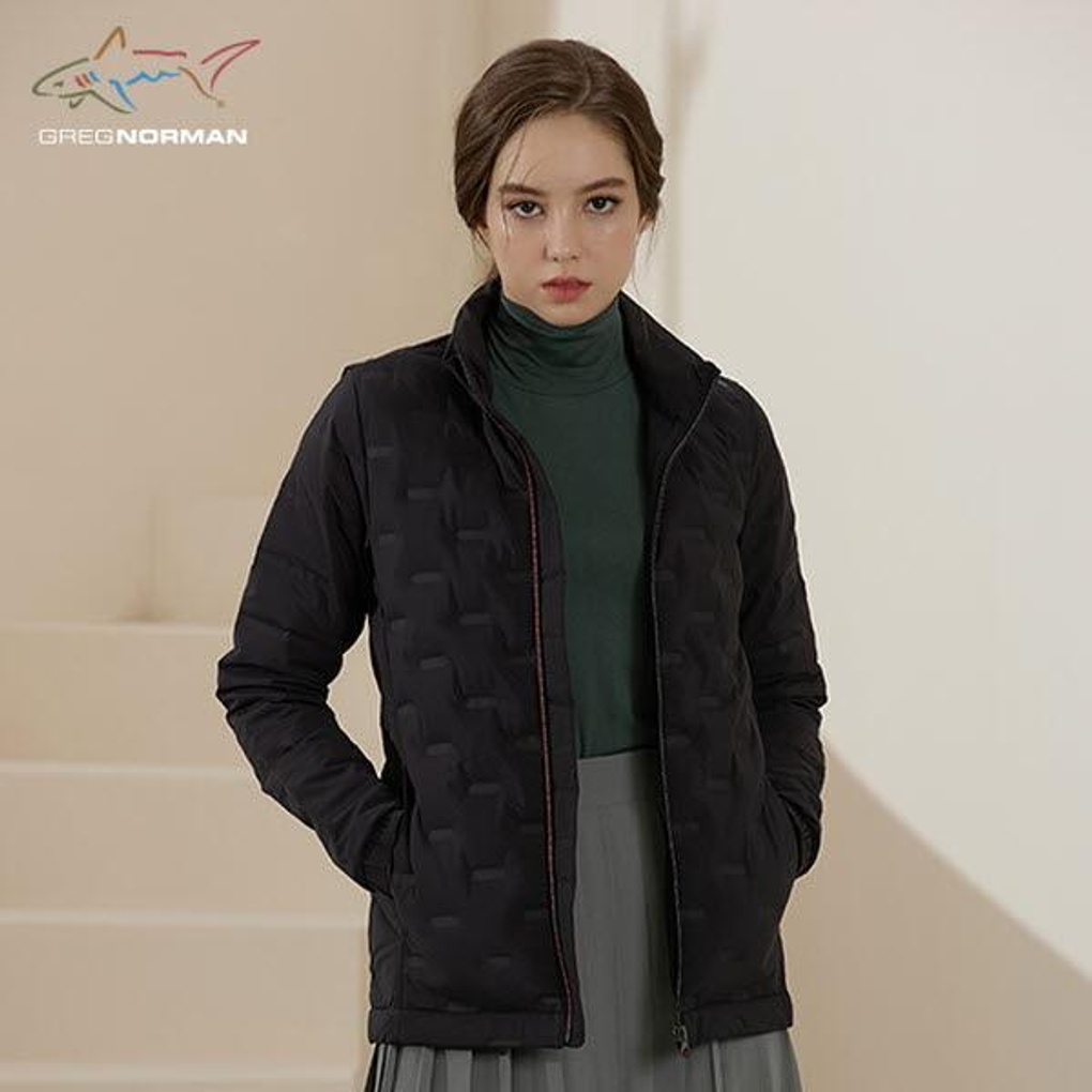 그렉노먼 21FW 여성 튜브스윙 경랑다운점퍼 (블랙)_WG21-DW401- 이랜드몰