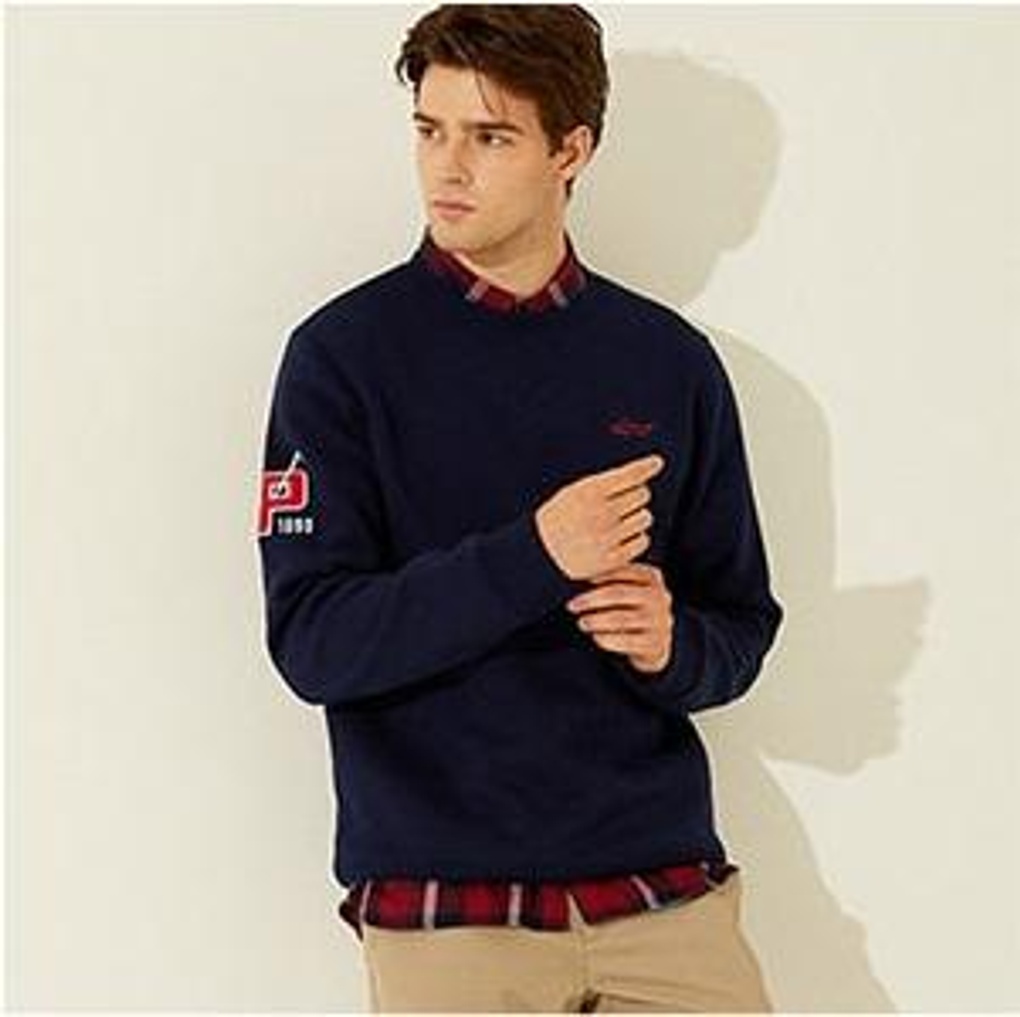 그렉노먼 남성 코튼폴리 맨투맨 (네이비)_HMG19-TS352- 이랜드몰