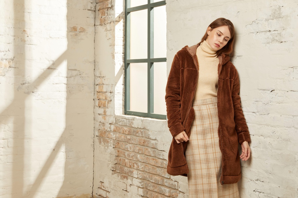 그렉노먼 여성 플리스점퍼 (브라운)_HWG20-JP401- 이랜드몰