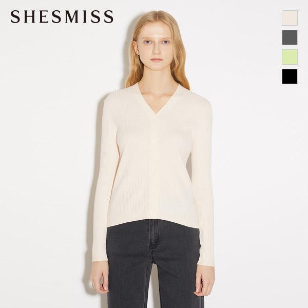 브이넥 리브 니트 탑_SSKPON11040- 이랜드몰