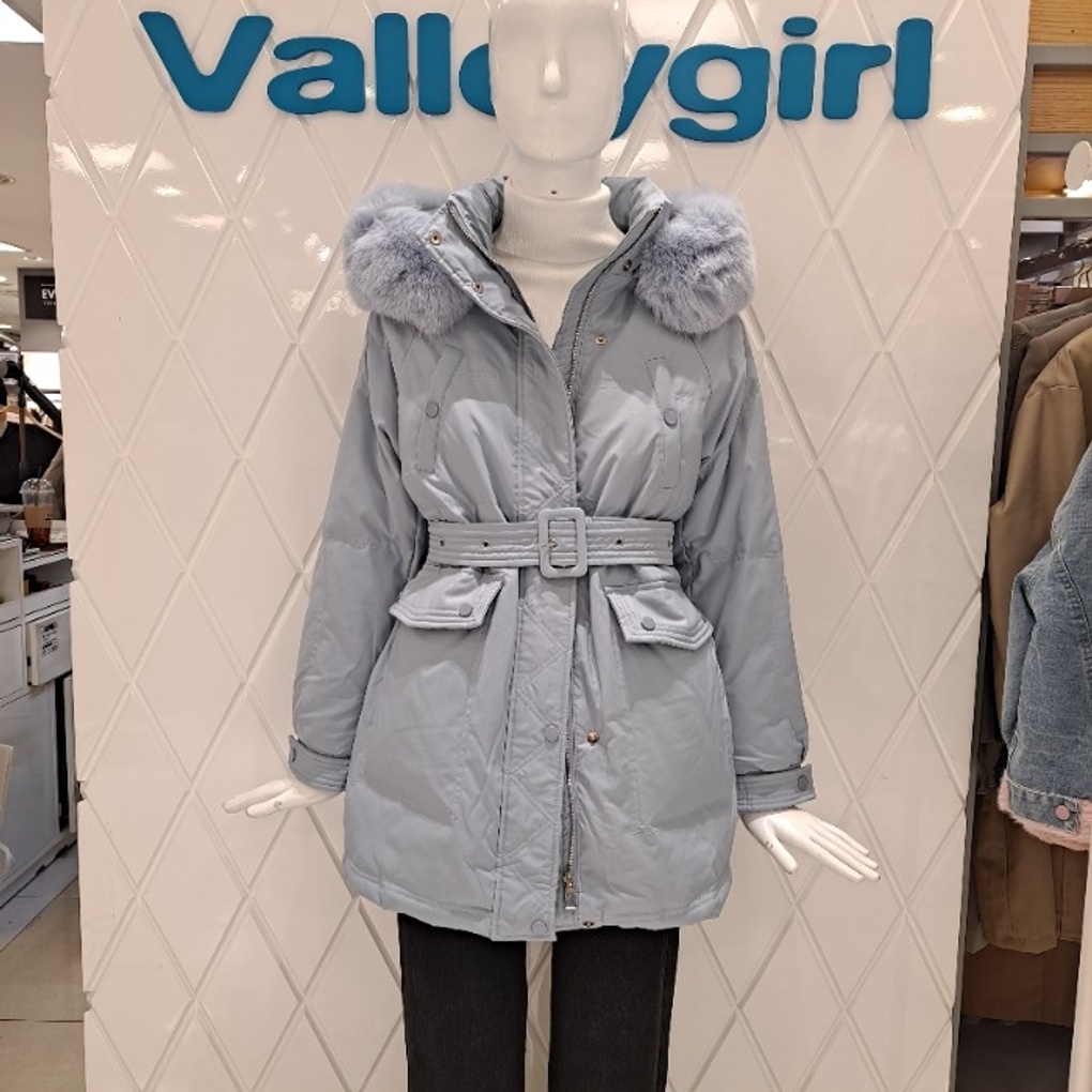 밸리걸 후드퍼탈착벨티드오리털점퍼 390400_NC평택점- 이랜드몰