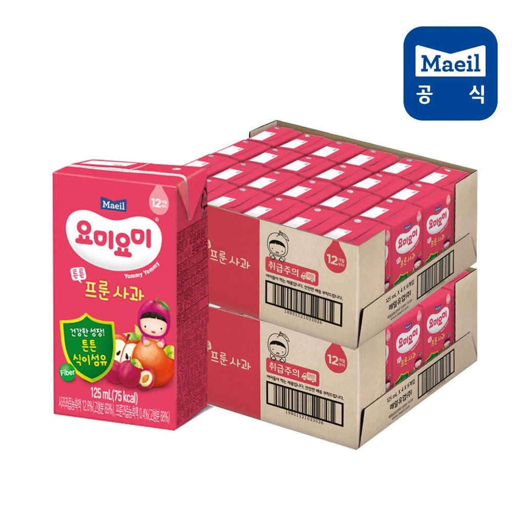 요미요미 튼튼주스 프룬사과 125ml 48팩- 이랜드몰