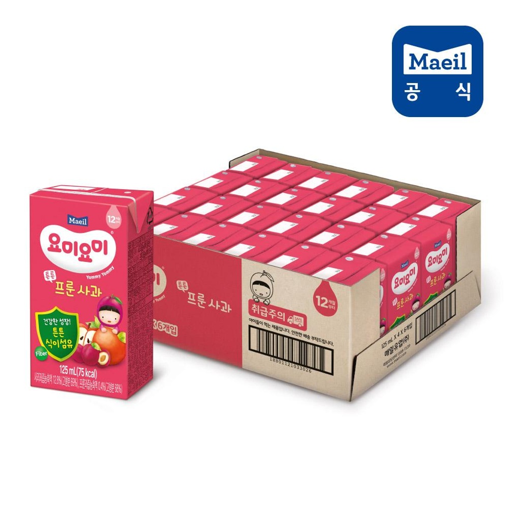요미요미 튼튼주스 프룬사과 125ml 24팩- 이랜드몰