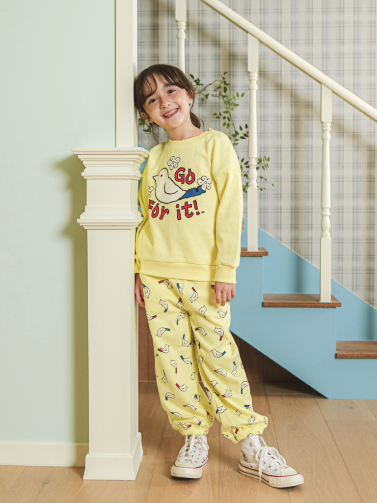 [SET] Lemon Bird Whistle Jogger- KIDIKIDI