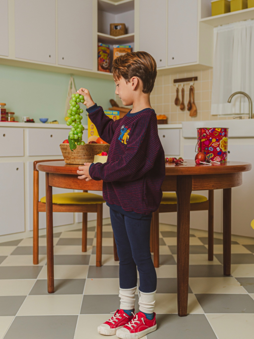 [SET] Navy Stripe Brothers- KIDIKIDI