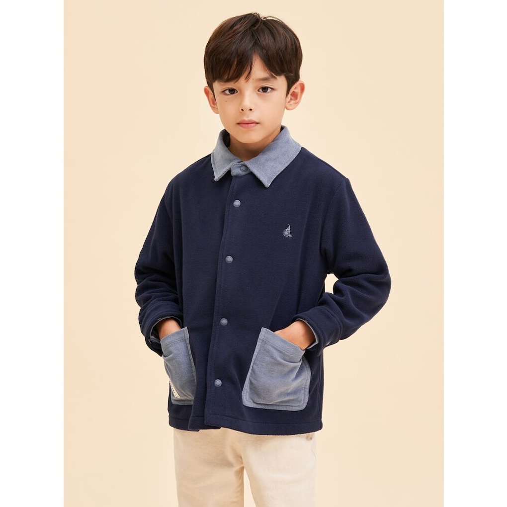 [BEANPOLE KIDS] 플리스 클래식 재킷 네이비 (BI3841U04R)- KIDIKIDI