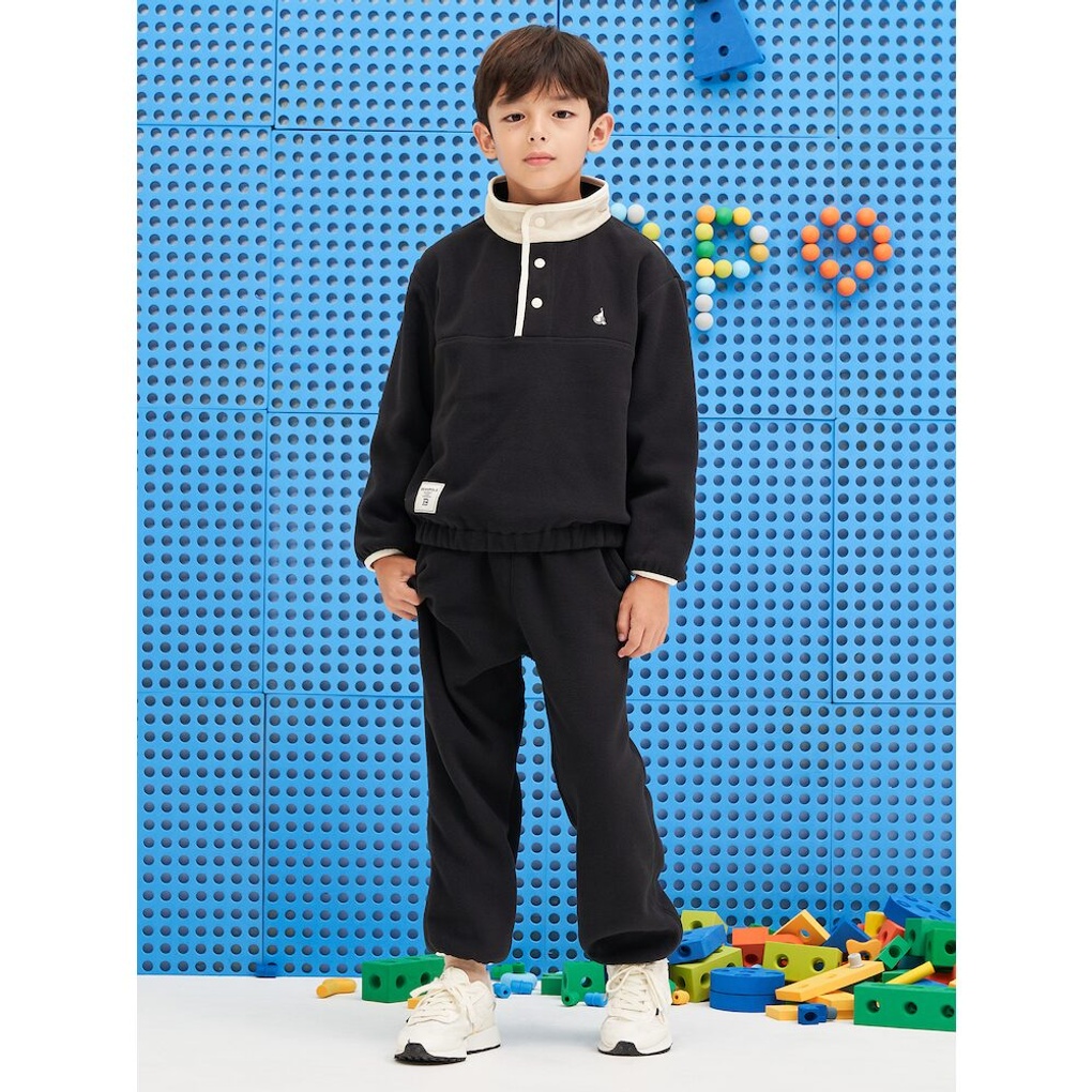 [BEANPOLE KIDS] 플리스 상하 세트 블랙 (BI3841U065)- 이랜드몰
