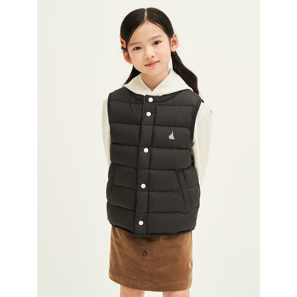 [BEANPOLE KIDS] 덕다운 리버서블 한줌 경량 베스트 블랙 (BI3736U025- 이랜드몰