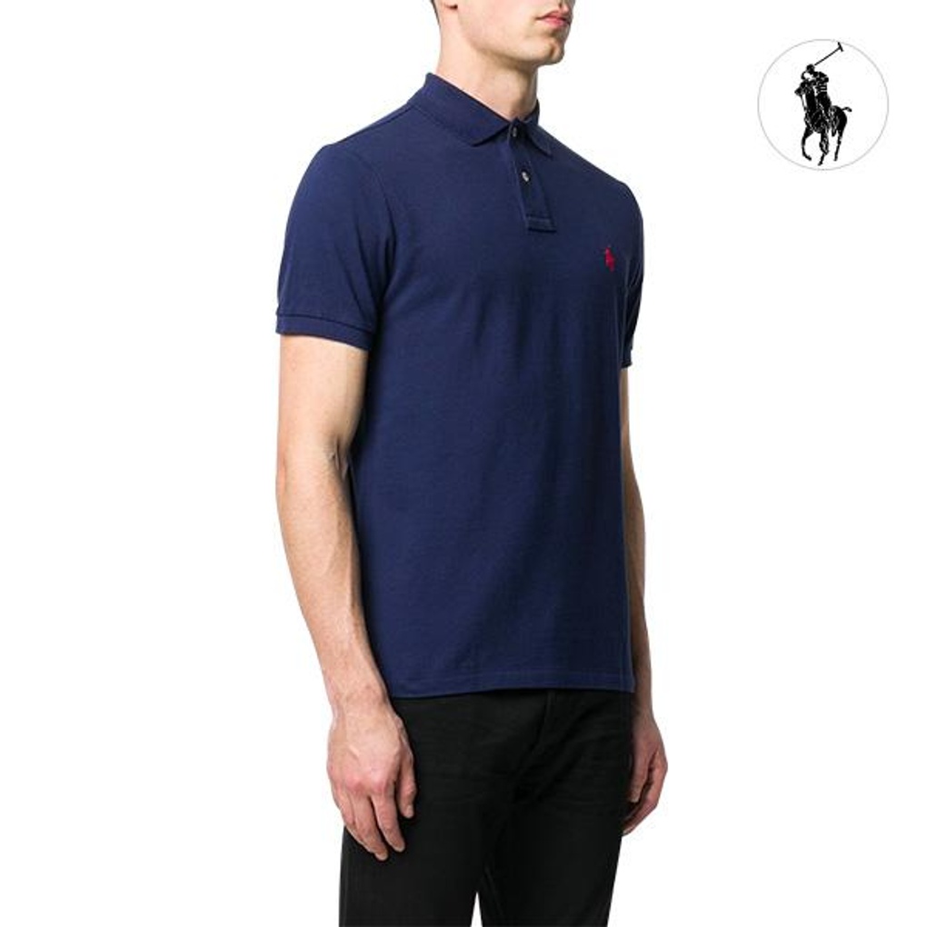 폴로랄프로렌 포니 자수 슬림핏 남자 반팔 카라 티셔츠 710782592-008- 이랜드몰