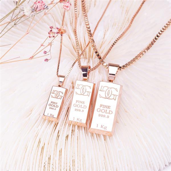 14K 리치 골드바 금 목걸이- 이랜드몰