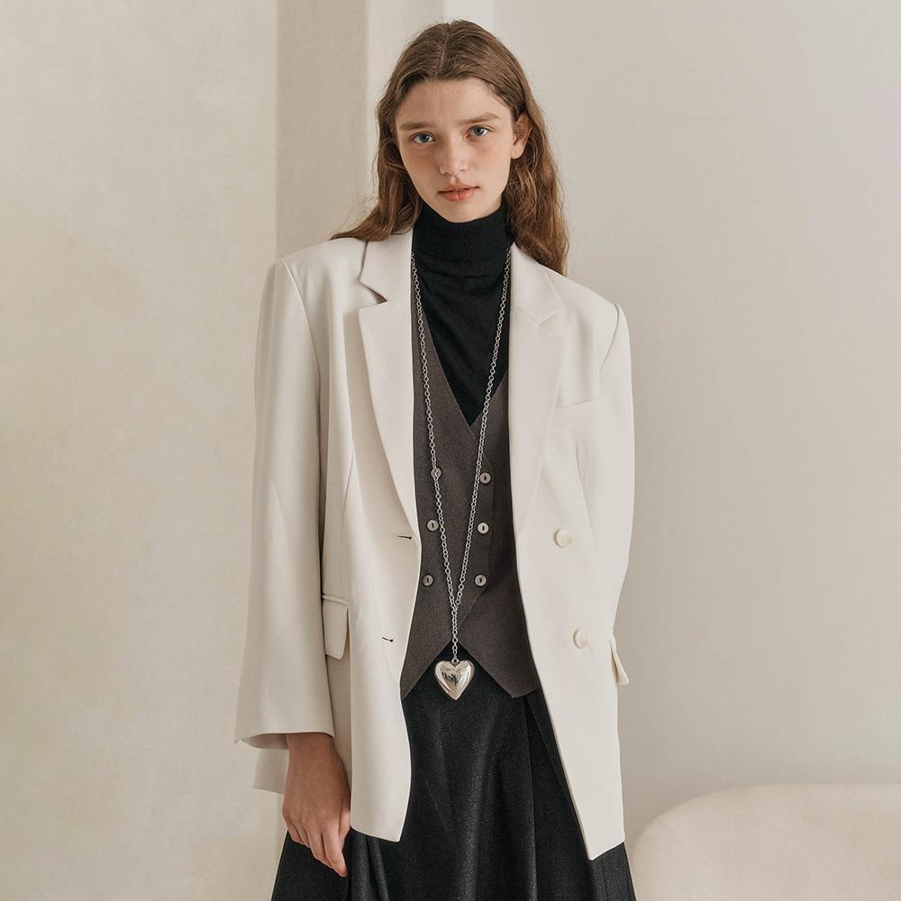 WD_Loose fit classic jacket_WHITE- 이랜드몰