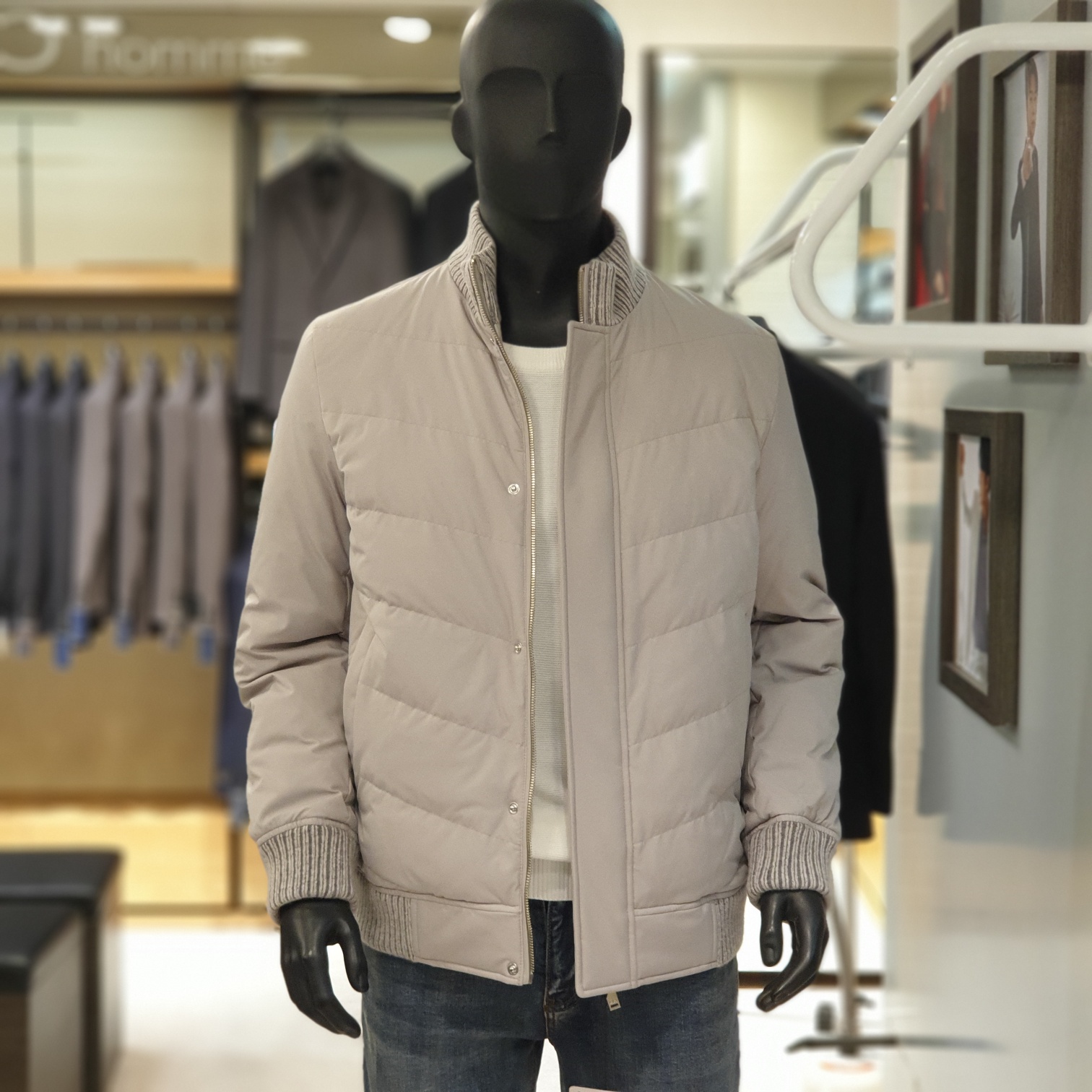 [바쏘옴므]22F/W 남성겨울구스다운숏점퍼 WSW4UA11 NC울산뉴코아- 이랜드몰