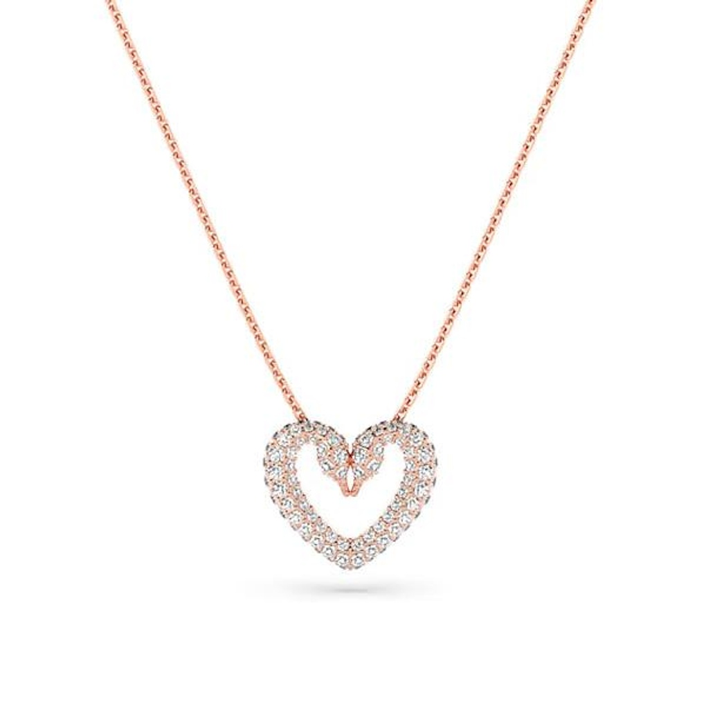 스와로브스키 Una 스완 하트 목걸이 ROSE 5628657- 이랜드몰