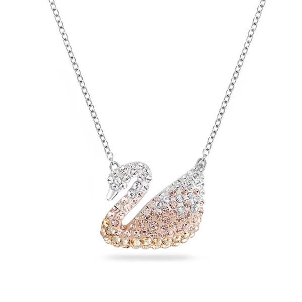 스와로브스키 아이코닉 스완 목걸이 Beige 5215034- 이랜드몰