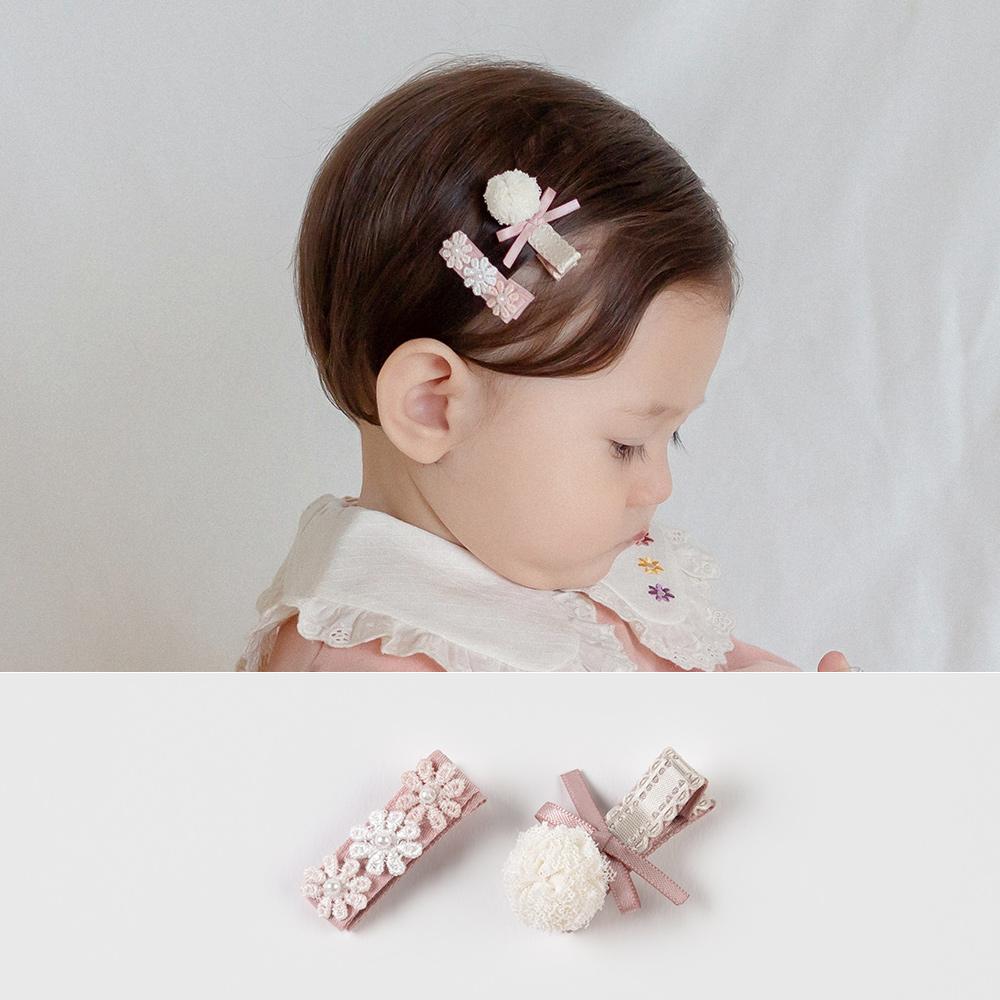 [one size] 미뇽 아기 헤어핀set- KIDIKIDI