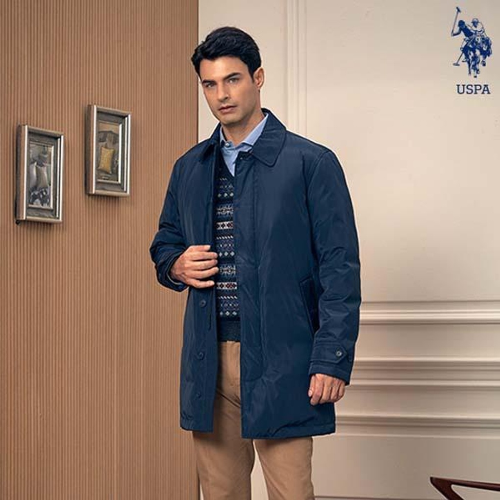 USPA 21FW 구스다운 남성 맥코트(네이비)_MP21-DW404NV- 이랜드몰