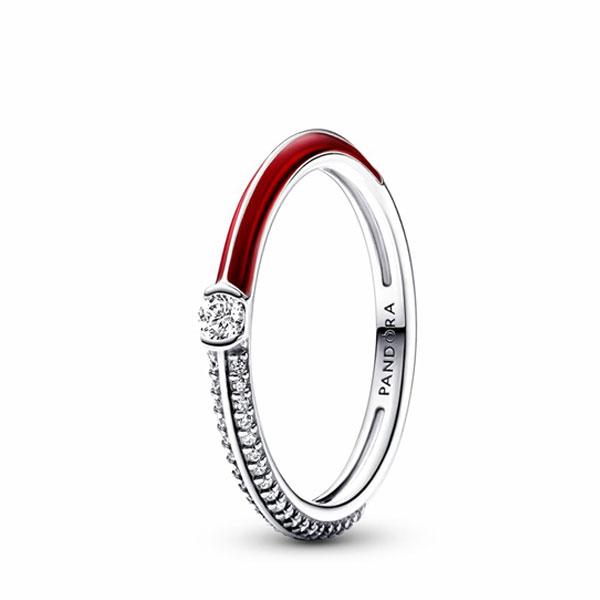 판도라 ME 파베 레드 듀얼 링 반지 192528C01- 이랜드몰