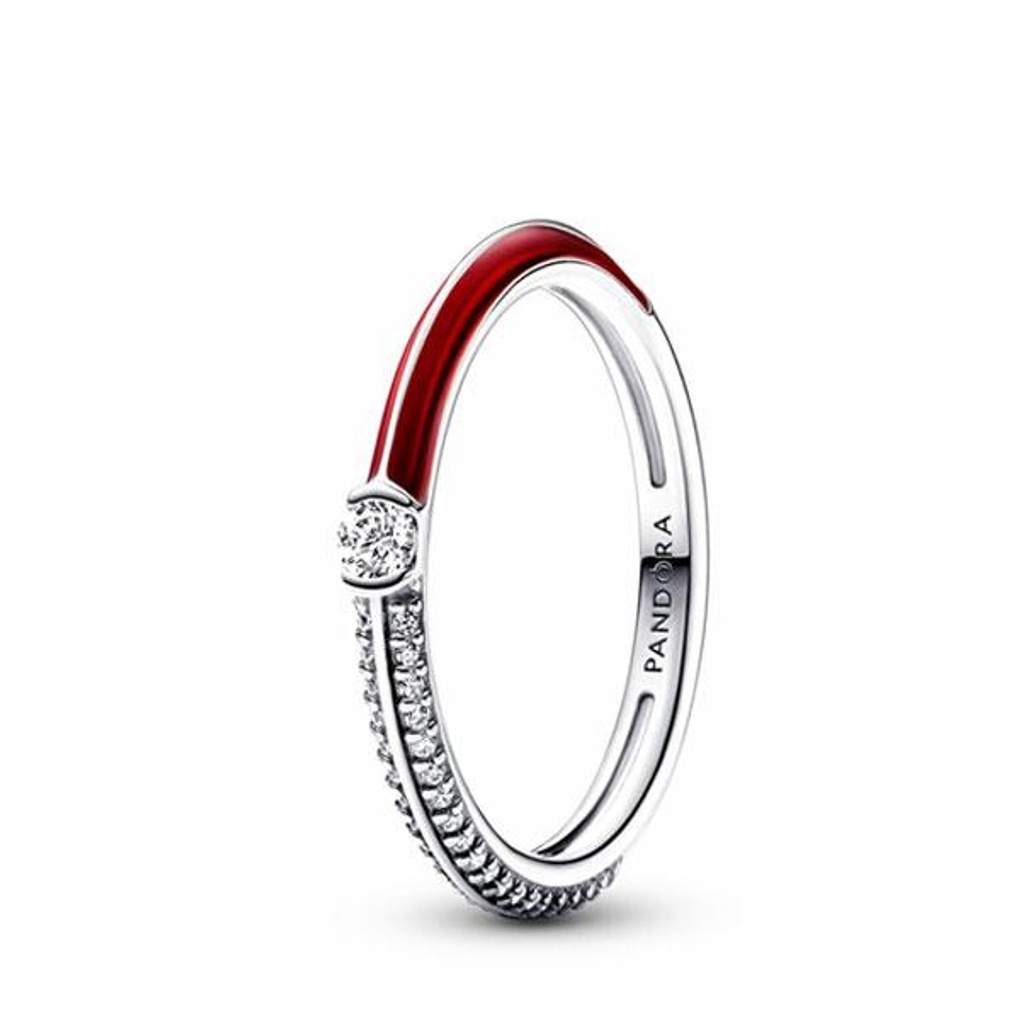 판도라 ME 파베 레드 듀얼 링 반지 192528C01- 이랜드몰