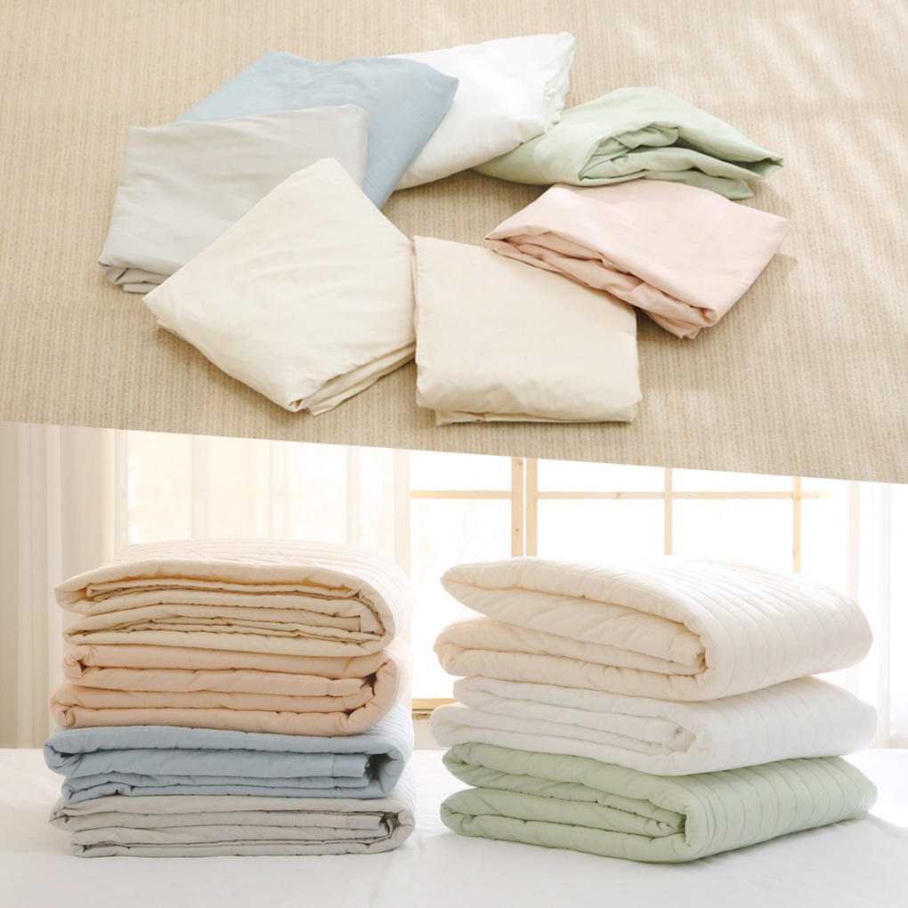 (1+1)내추럴 순면 40수 고정밴딩 침대패드+매트리스커버 SS/Q/K/EK- KIDIKIDI