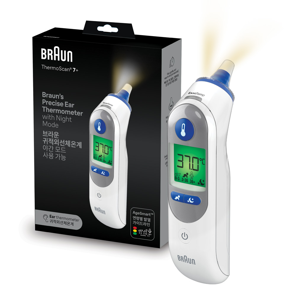 브라운 체온계 IRT-6525 +필터21개 정품보장/신제품/야간조명- 이랜드몰