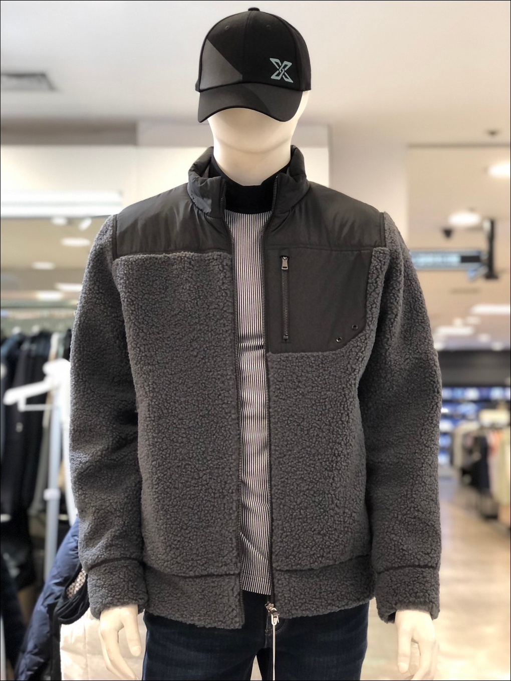 JDX남성가을 웜 업 플리스 점퍼(X2WJU3116) GR- 이랜드몰