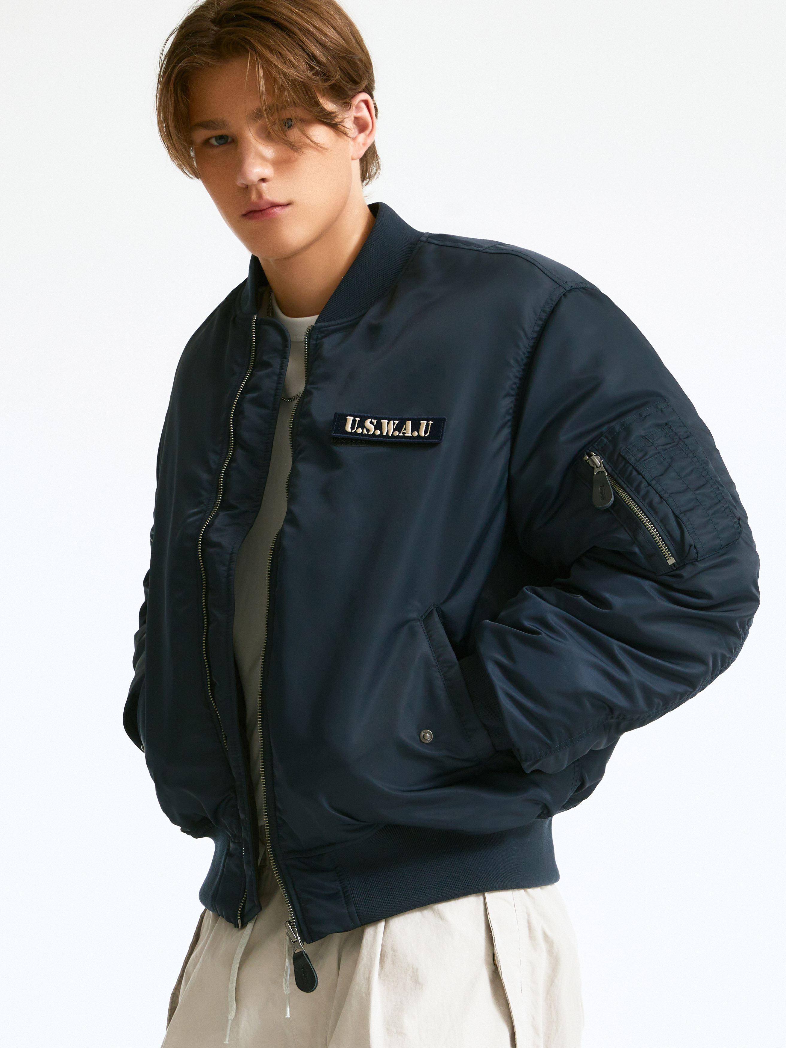 후아유 리버서블 MA1 자켓 WHJJD4T31M- 이랜드몰