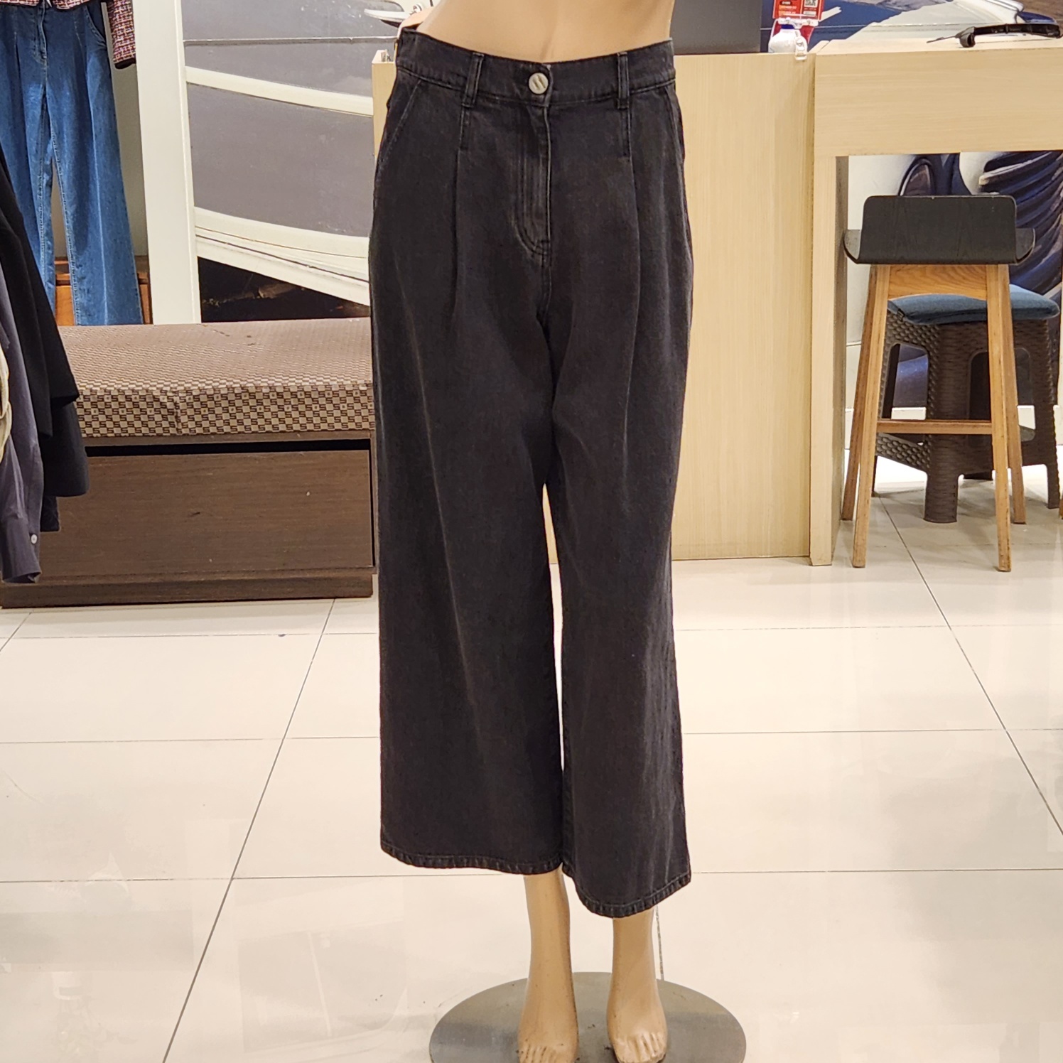 베네통 밴딩 와이드 데님 팬츠 BADPA5 341- 이랜드몰