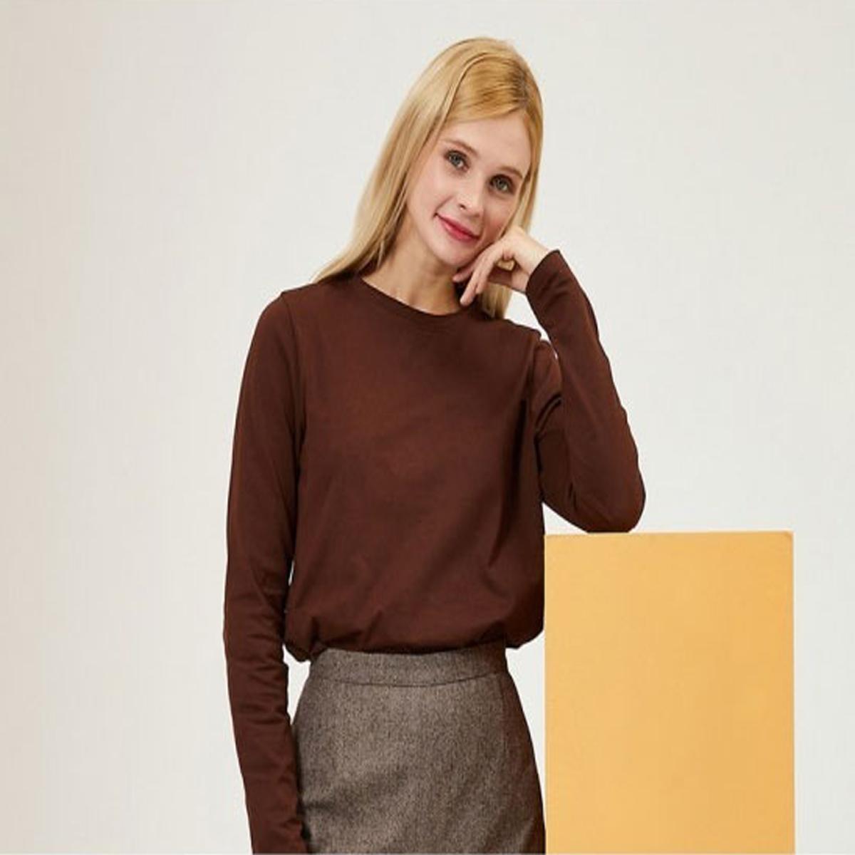 그렉노먼 여성 싱글 오가닉티셔츠 (퍼플)_HWP19-TS305- 이랜드몰