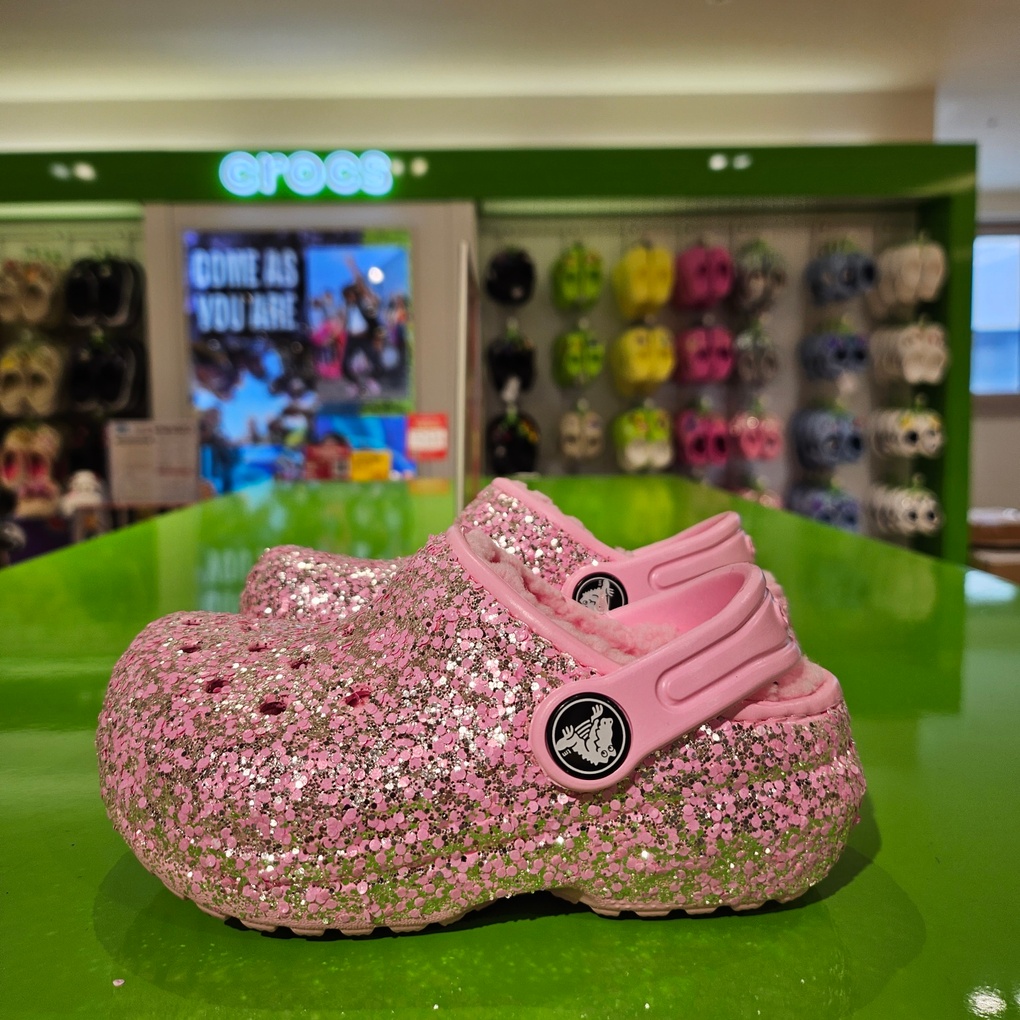 크록스 클래식 라인드 글리터 클로그 토들러 핑크 207463-6S0- 이랜드몰