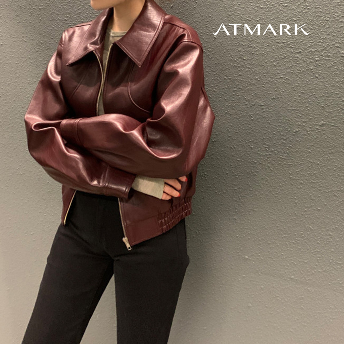 ATMARK (77까지)무드업레더점퍼_AA36JP006G- 이랜드몰