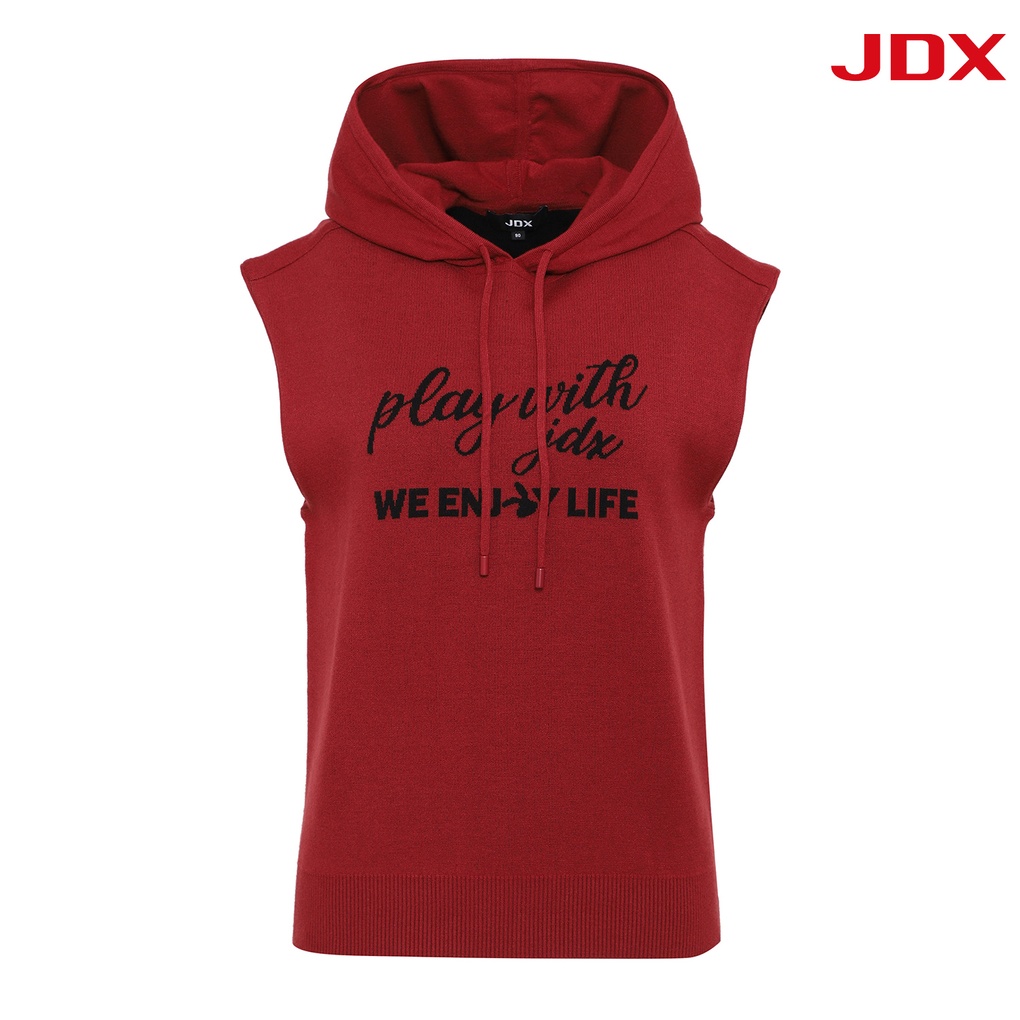 여성 JDX 23' F/W 레터링 포인트 후드 베스트 X2SVU7371BC- 이랜드몰