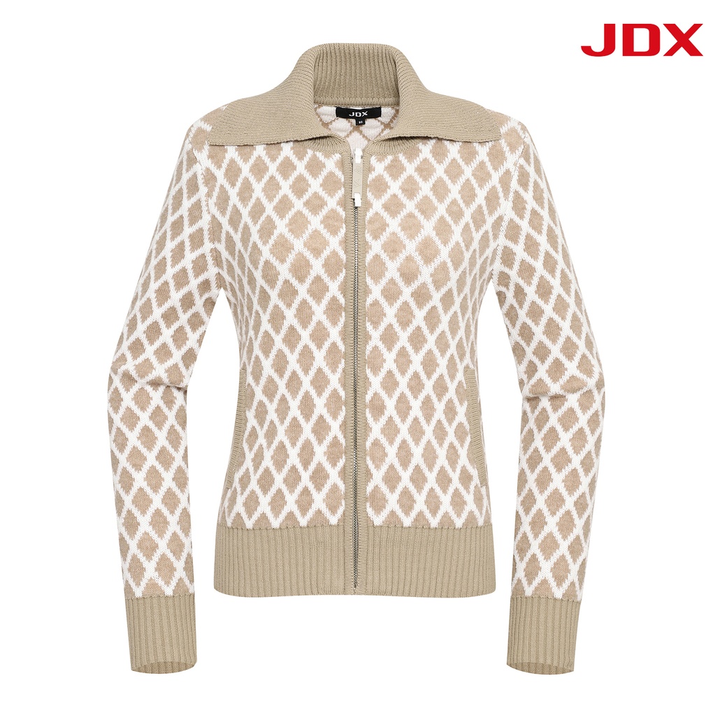 여성 JDX 23' F/W 아가일 조직 빅카라 가디건 X2SCU7312LI- 이랜드몰