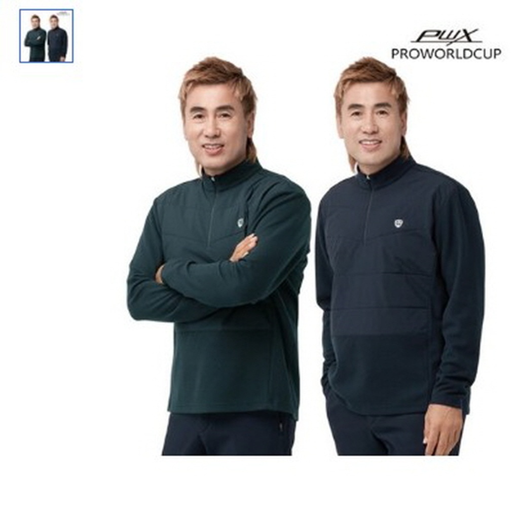 Q423-3171-72 신축성 좋은 방풍기능 남성 하이브리드 패딩 집업티셔츠 뉴코아 울산점- 이랜드몰