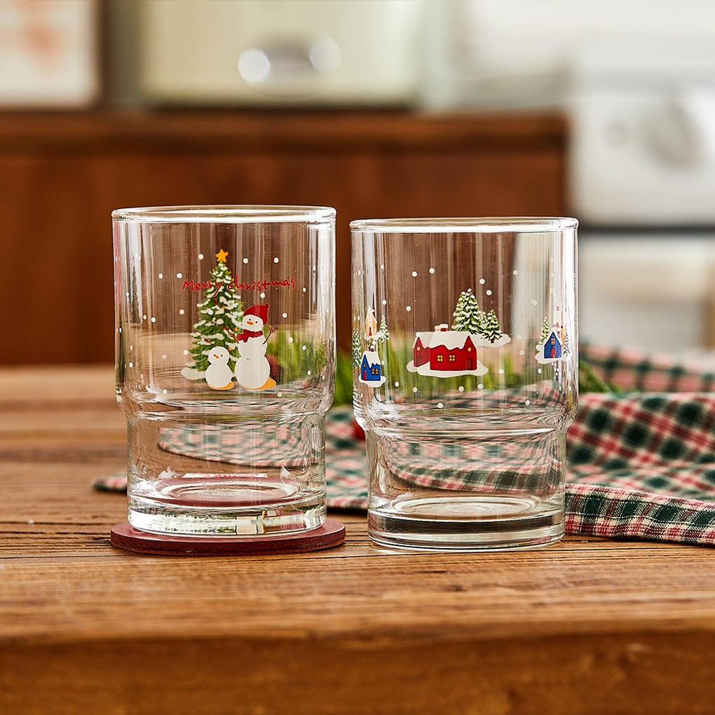 L 눈내리는 작은마을 유리잔 2P SET_245ml_NK9123009- 이랜드몰