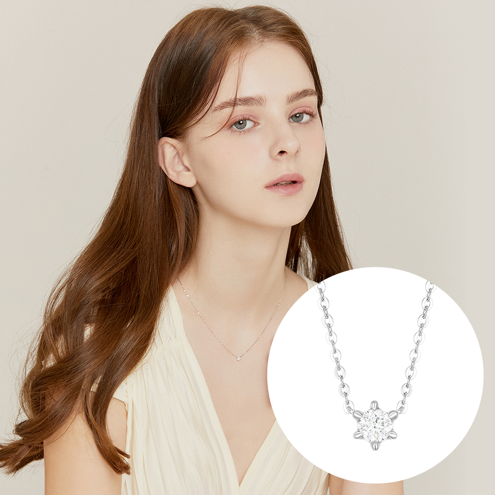 [제이에스티나] MARIEBEL 14K 1부 다이아 목걸이 (JJMBND3BS771W442- 이랜드몰