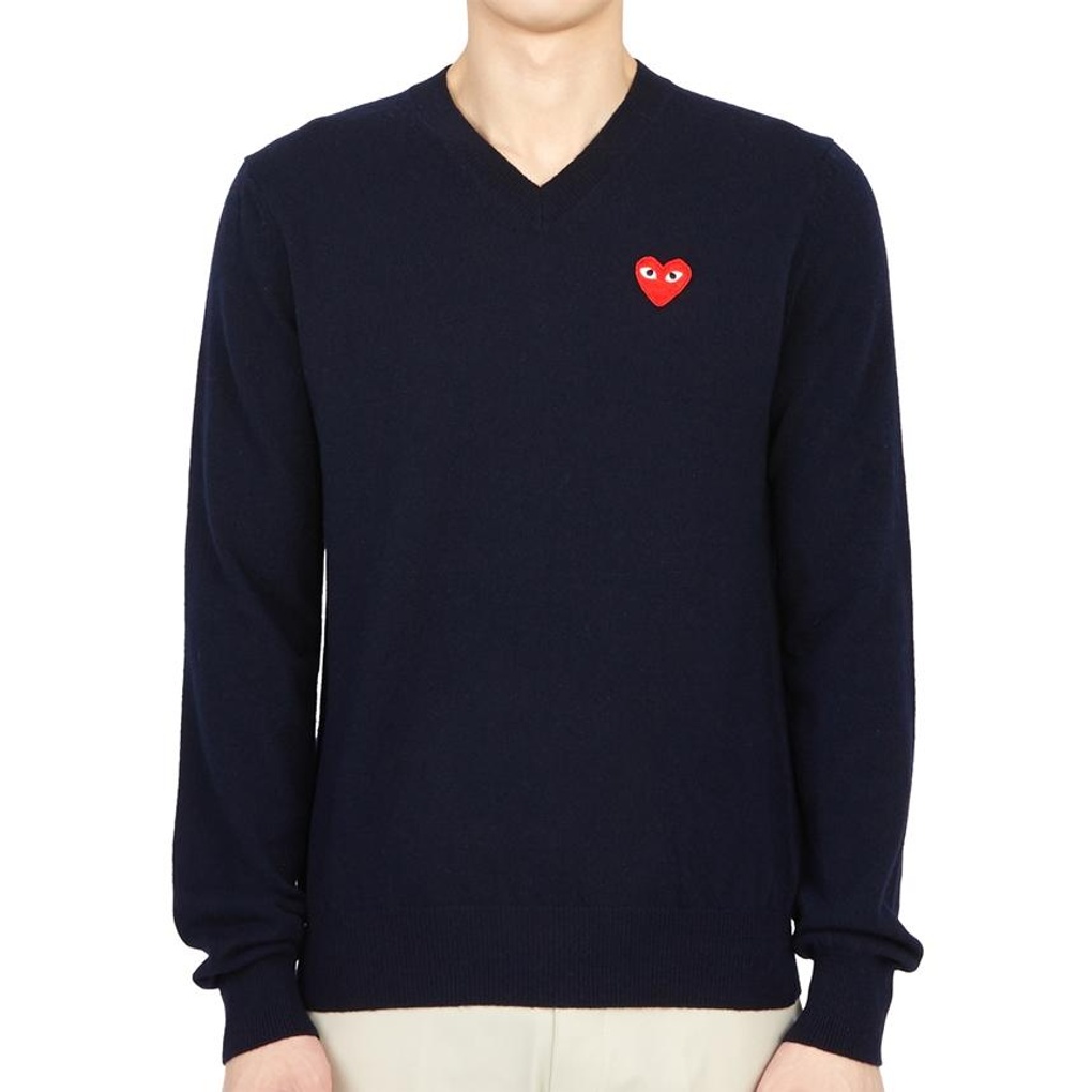 [꼼데가르송] 레드하트와펜 AZ N002 051 2 남자 울 니트- 이랜드몰