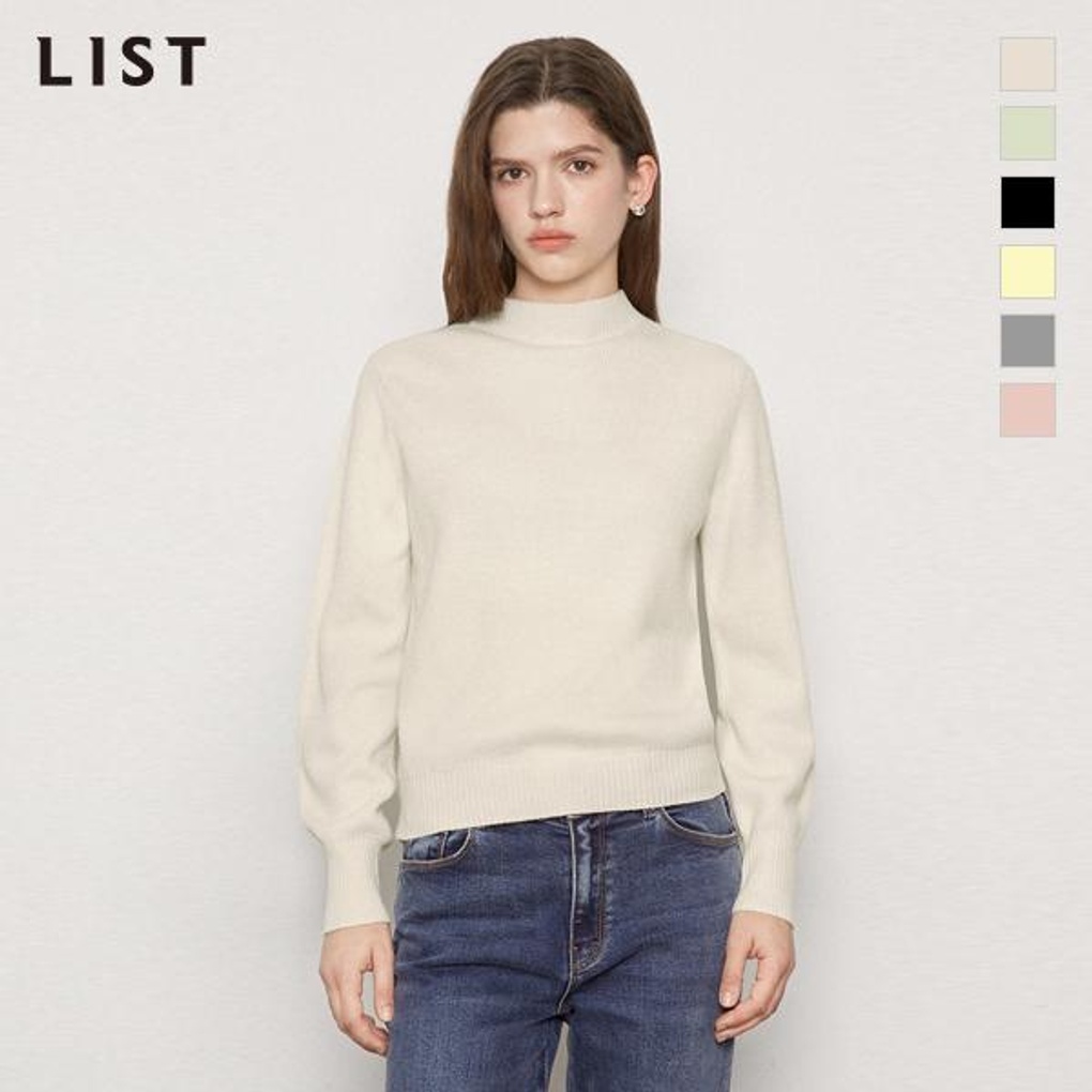 울 모크넥 니트 풀오버_TSKPON82760- 이랜드몰