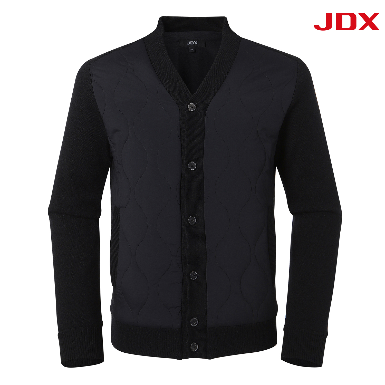 남성 JDX 물결 패딩 V넥 방품 가디건 X2SCT4321BK- 이랜드몰
