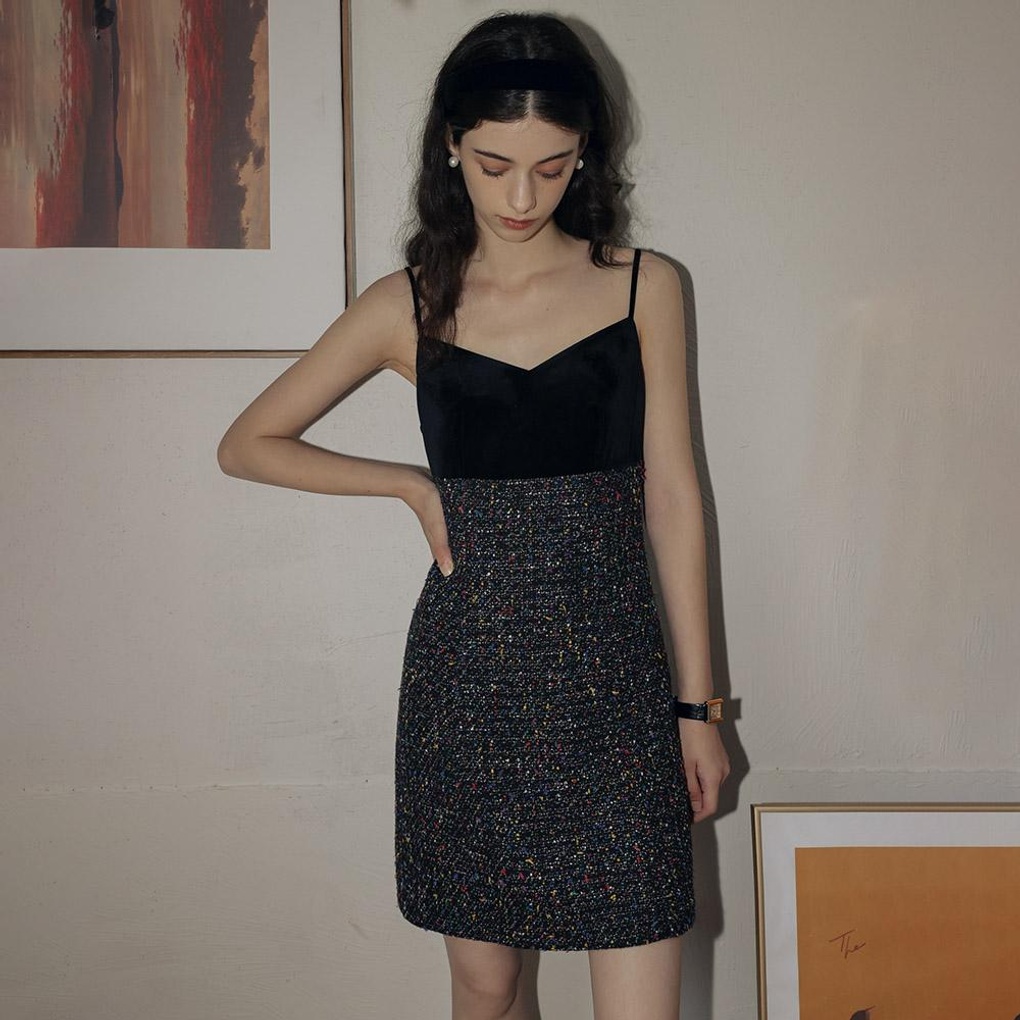 DD_Colorful tweed camisole dress- 이랜드몰