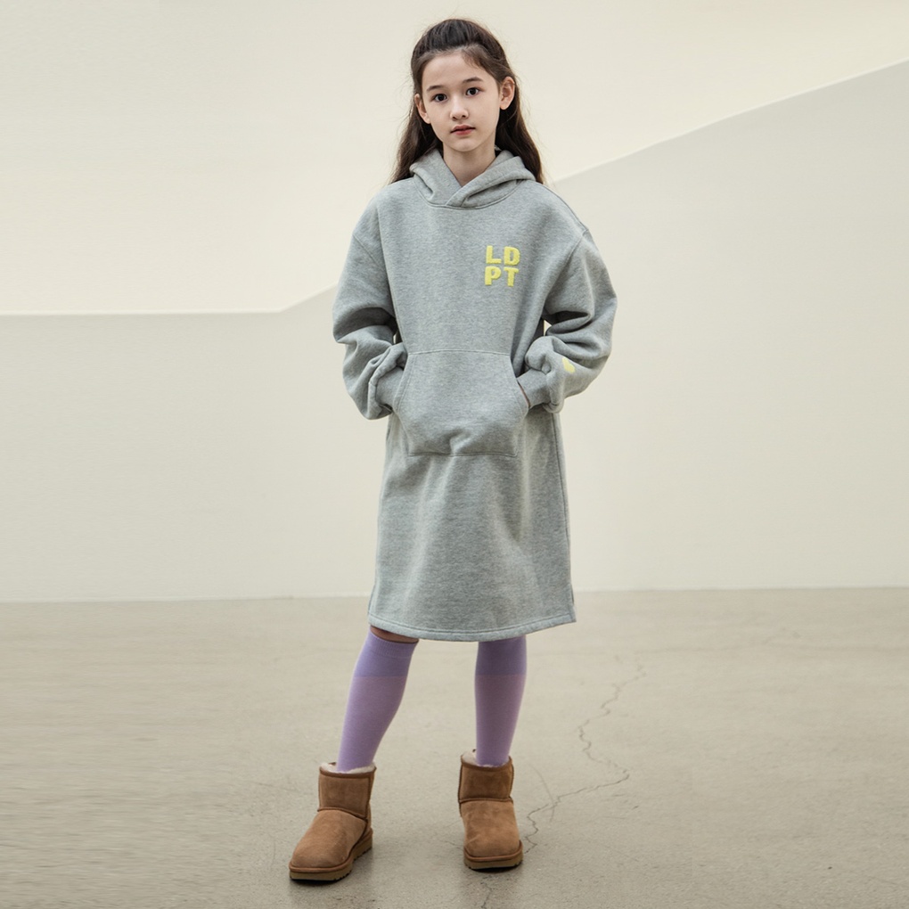 LDPT 기모 후드 원피스 Grey- 이랜드몰