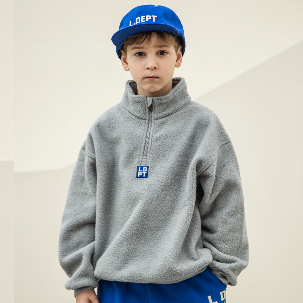 LDPT 플리스 아노락 하프집업 Grey- 이랜드몰