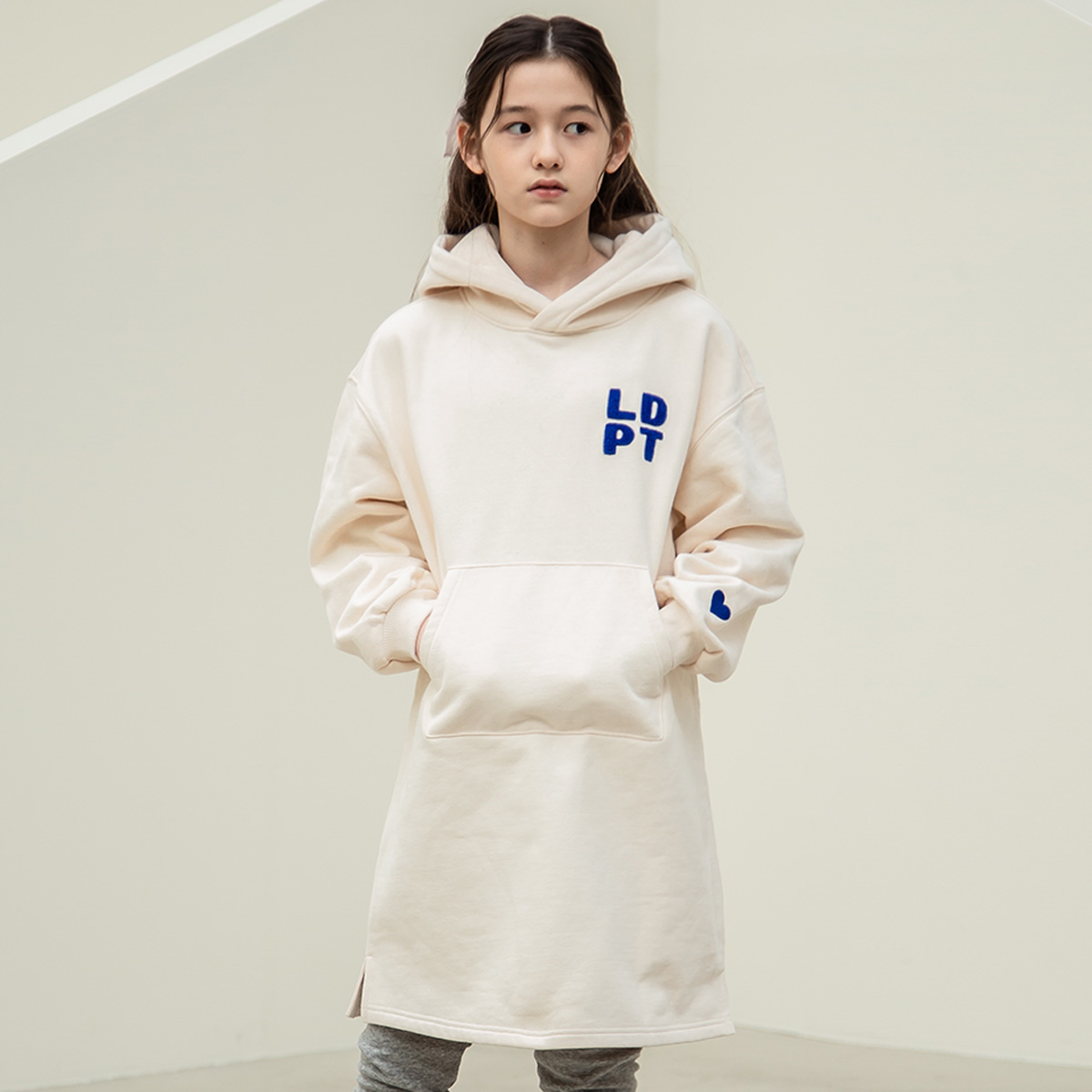 LDPT 기모 후드 원피스 Ivory- 이랜드몰