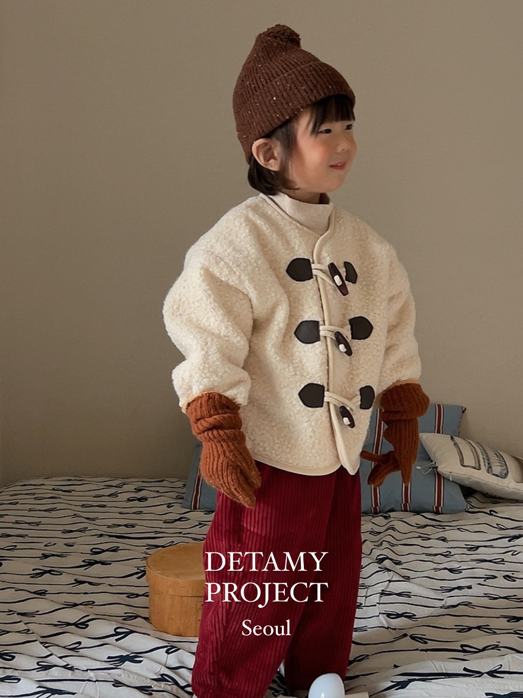 (결제창) [프리오더(크림,블랙)] [11/17~순차출고] 뽀글양털떡코- KIDIKIDI