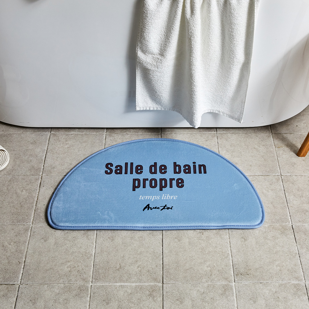 아베크 반원 발매트38*67_BLUE_BG2023016- KIDIKIDI